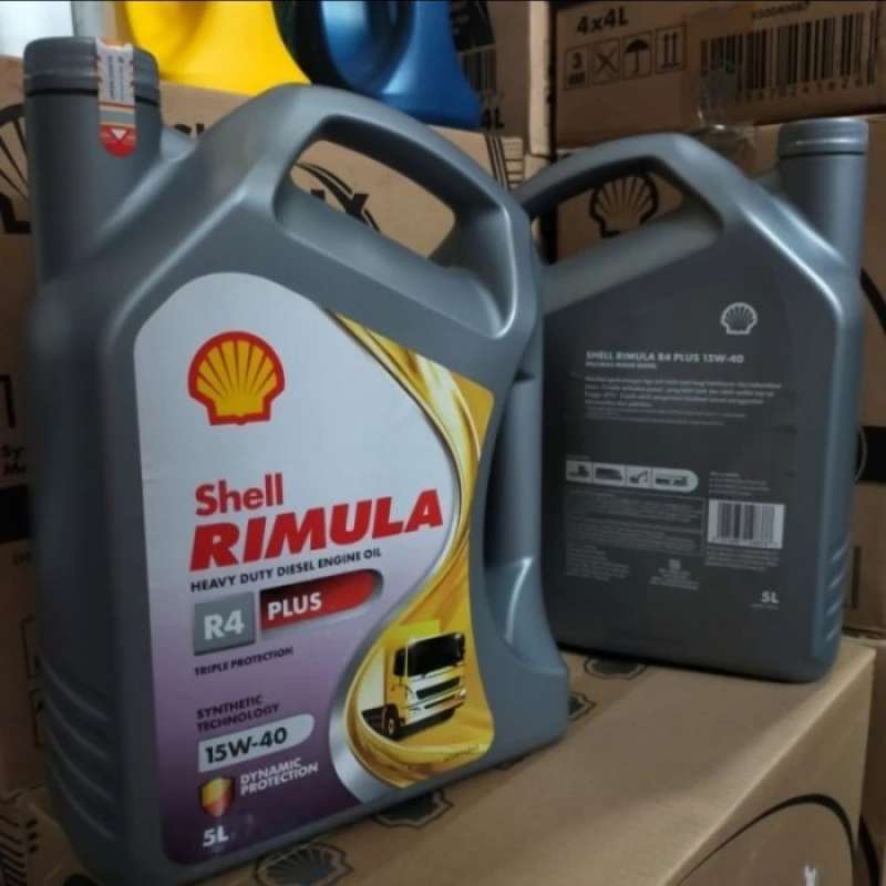 Promo Oli Shell Rimula R4 Plus 15w-40 Kemasan Galon 5l Diskon Diskon 25 ...
