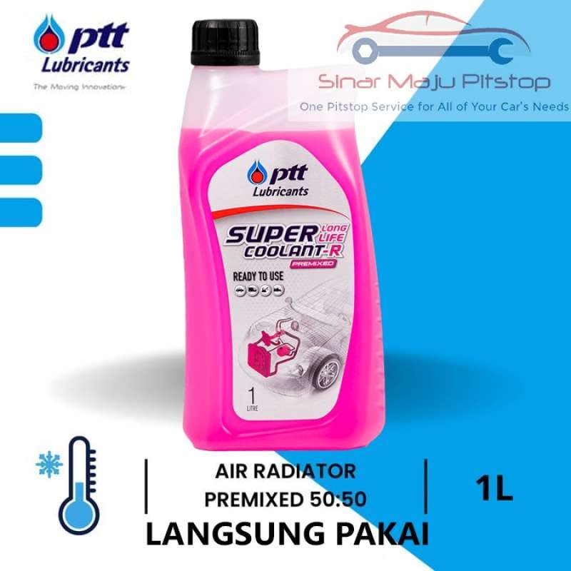 Jual Air Coolant Motor & Mobil - Ptt Super Long Life Radiator Coolant 1 Liter Pink Merah Muda ...