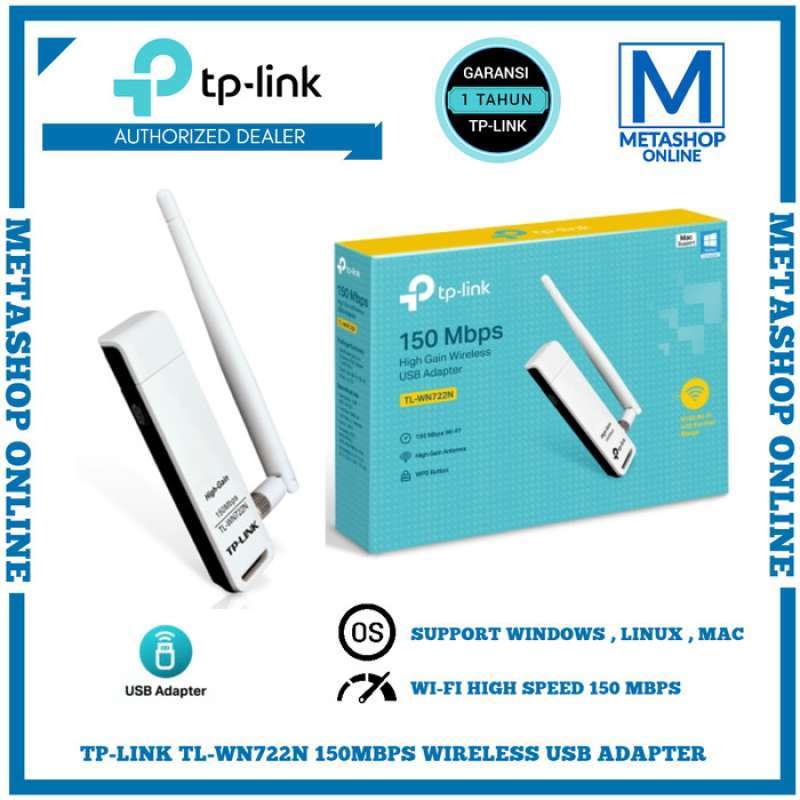 Jual Tp Link Tl Wn722n 150mbps High Gain Wireless Usb Adapter Wifi Tp Link Di Seller Velvet