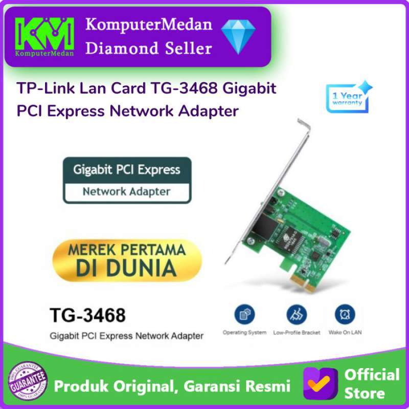Jual Tp-link Tg-3468 10/100/1000mbps & Gigabit Network Interface Card ...