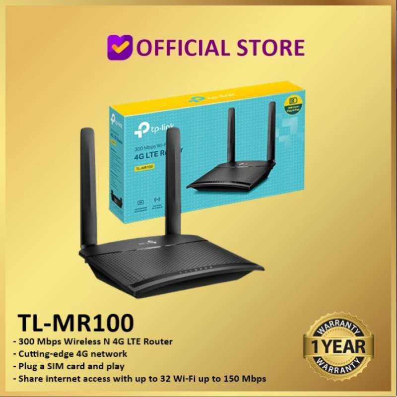 Jual Tp-link Tl-mr100 300 Mbps Wireless N 4g Lte Router Tp Link Tl ...