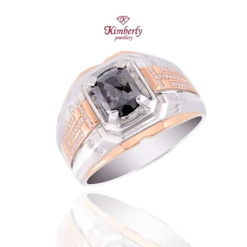 Jual Cincin Berlian Pria Black Diamond Kmr576277 - Kimberly Jewellery ...