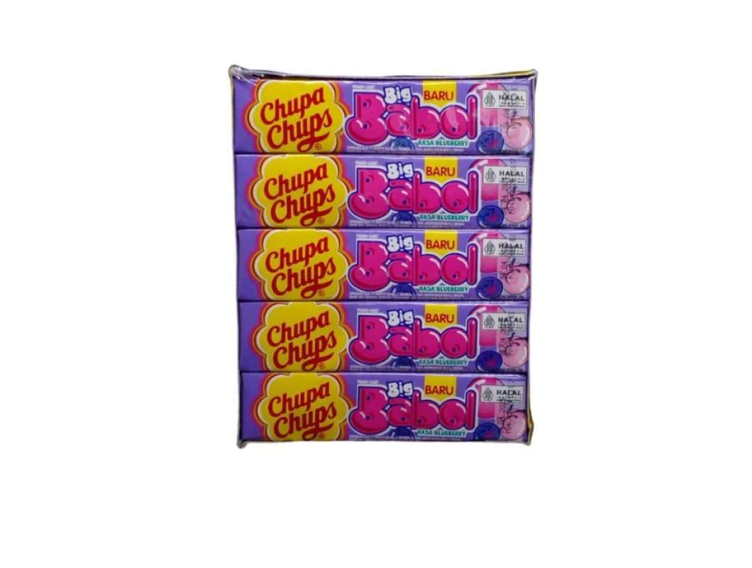 Jual Chupa Chups Babol Stick Box Blueberry 20gr - Pak Isi 20 Stick Di ...
