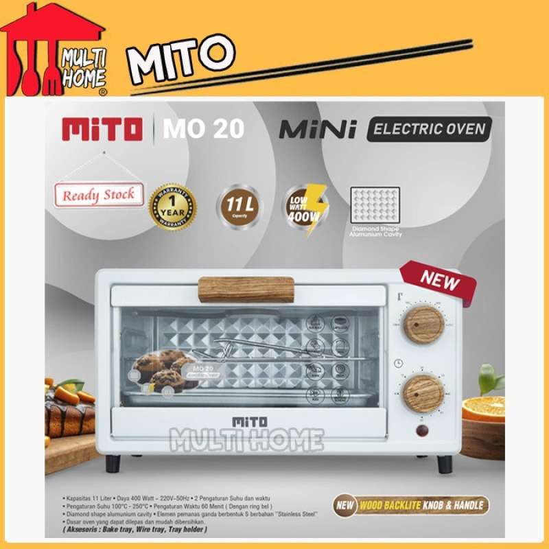 Promo Mito Oven Listrik Mini Mito Mo 20 Kapasitas 11 Liter Diskon 23% ...