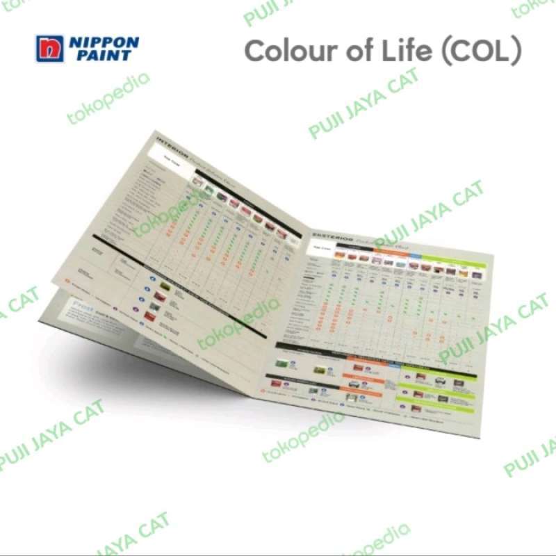 Jual Katalog Sample Kartu Warna Cat Tembok Nippon Paint Di Seller ...