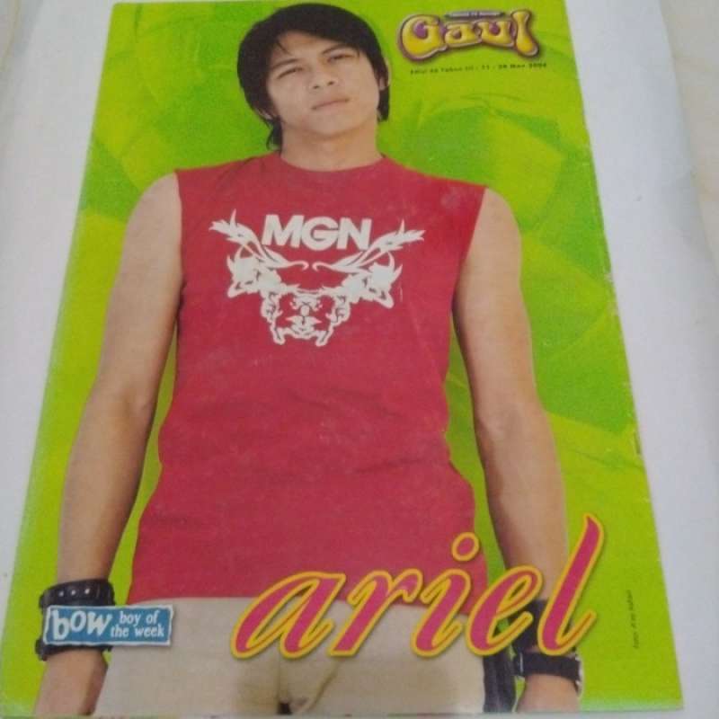 Jual Tabloid Gaul No.46 Nov 2004 Nagita Nia + Poster Ariel Peterpan Di ...