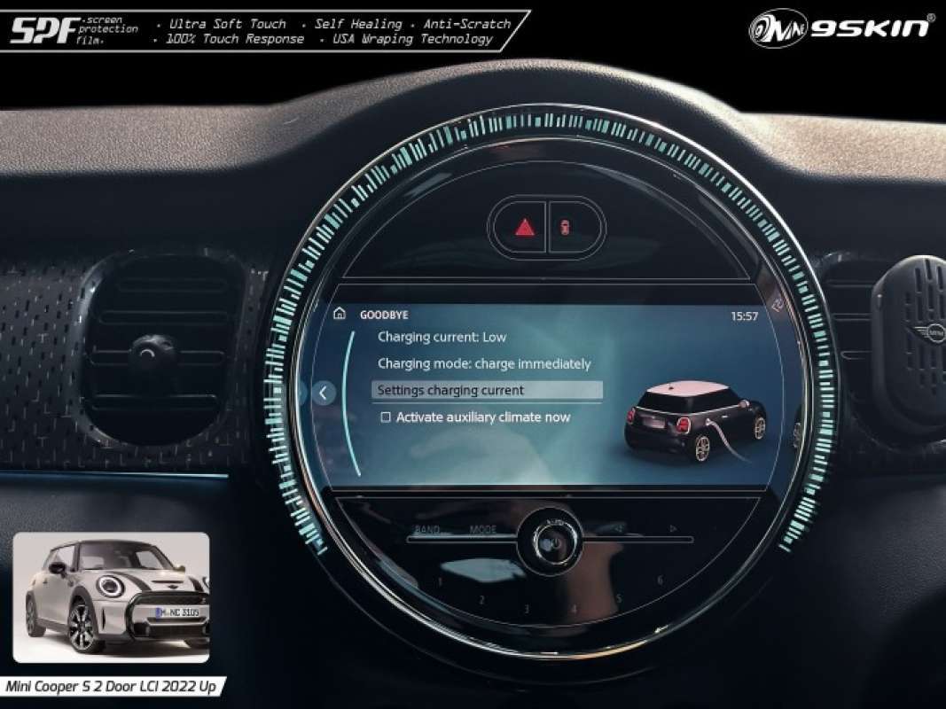Promo 9skin Ppf Spf Screen Head Unit Audio Mini Cooper S Electric F56 ...
