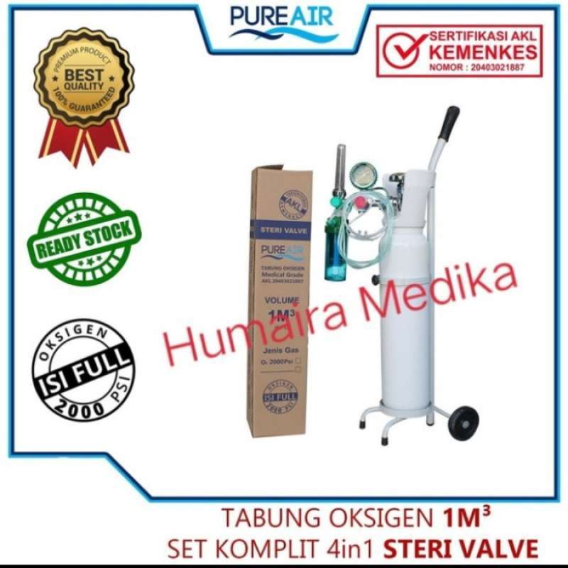 Promo Tabung Oksigen 1 Set (tabung, Isi, Regulator,+troli) Diskon 33% Di Seller Lucky_vania ...