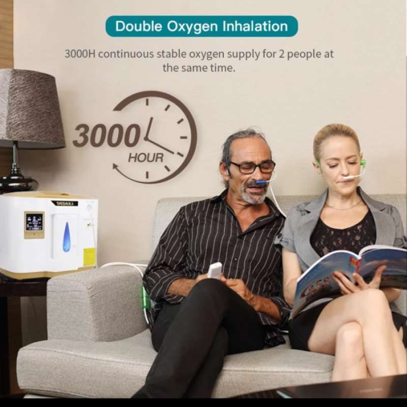 Promo Oxygen Concentrator Generator 3000 Hours Continuous For 2 People ...
