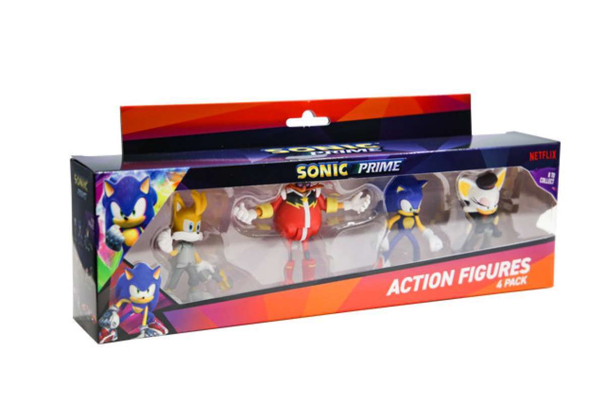 Jual Mainan Action Figure Sonic Prime Articulated Action Figure 4 Pack ...