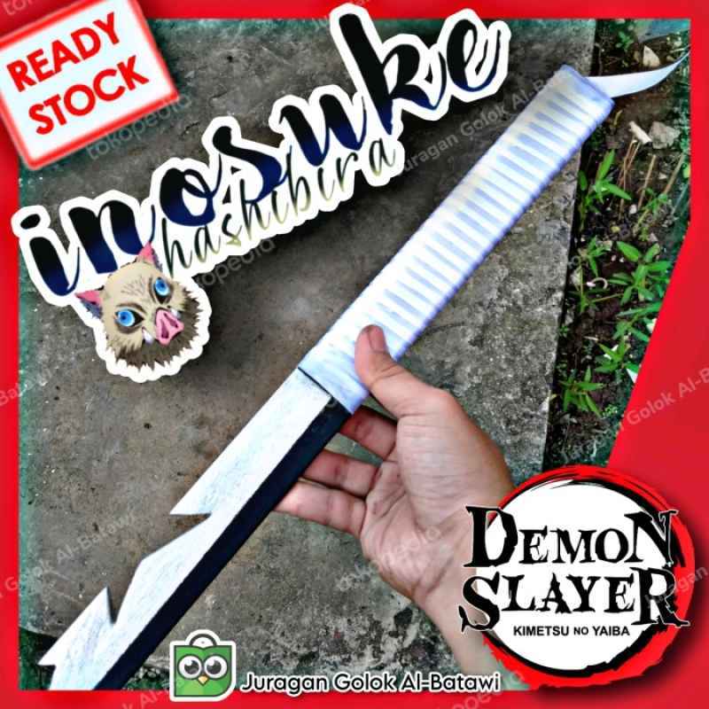Jual Cosplay Inosuke Kimetsu No Yaiba Pedang Kayu Inosuke 1:1 Demon ...