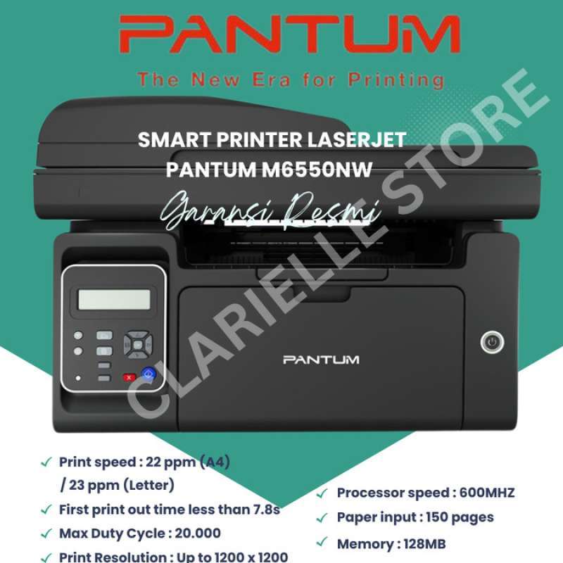 Promo 100% Produk Ori Printer Laserjet Pantum M6550nw Printer Laser ...