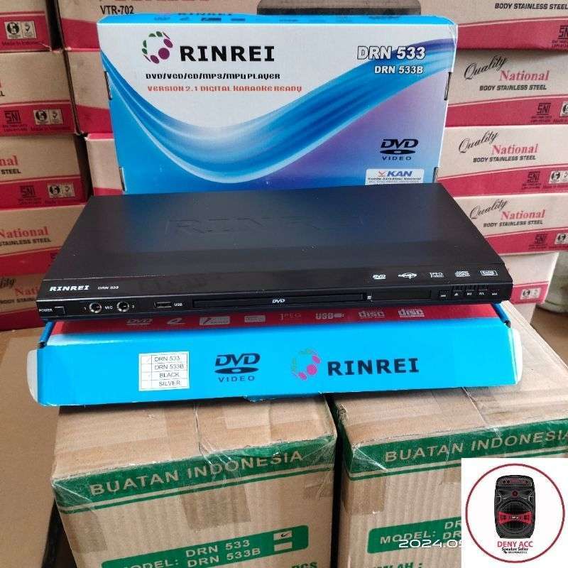 Jual Dvd Pemutar Kaset Merk Rinrei Type Drn 533b Material Besi Di Seller Deny Acc Group ...