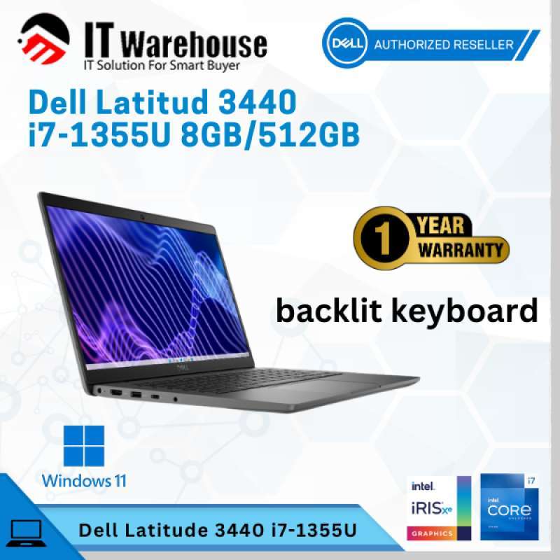 Jual Laptop Dell Latitude 3440 14fhd Intel I7-1355u, 8gb Ram/512gb Ssd ...