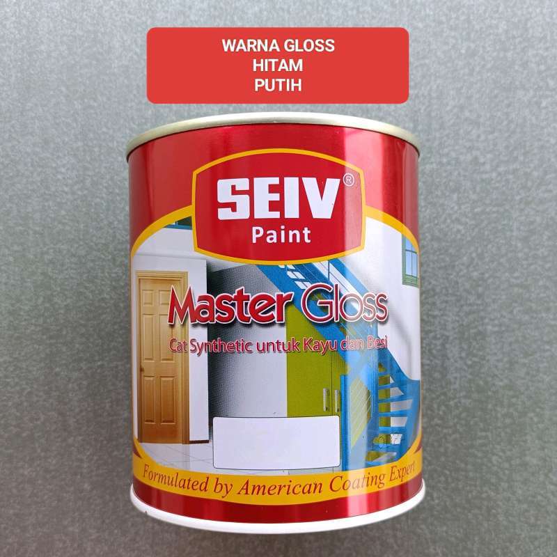 Jual Seiv Master Gloss 0.8l Cat Minyak Synthetic Besi Kayu Warna Gloss ...