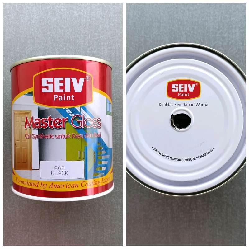 Jual Seiv Master Gloss 0.8l Cat Minyak Synthetic Besi Kayu Warna Gloss ...