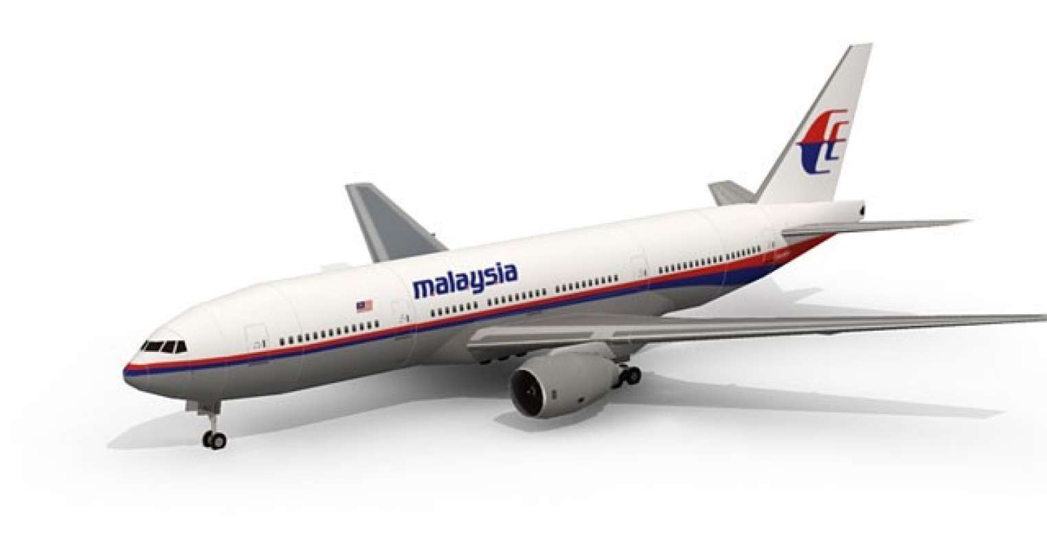 Jual Diy Miniatur Papercraft Pesawat Boeing 777-200 Malaysia Airlines ...
