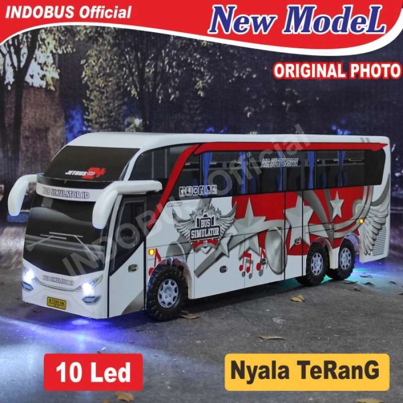 Jual Indobus Miniatur Bus Bis Game Simulator Indonesia Lampu Di Seller ...