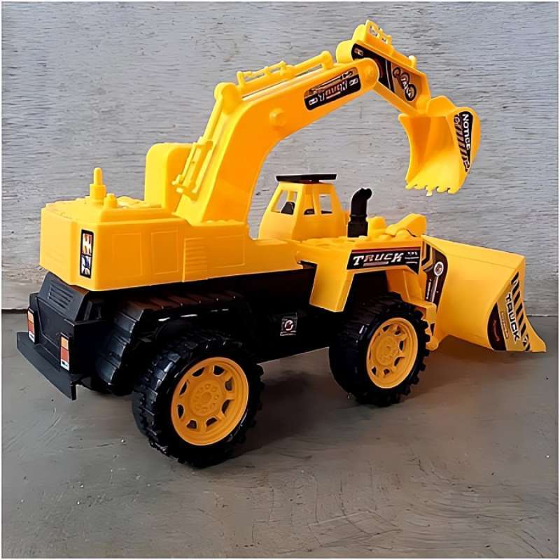 Jual Mainan Truk Buldoser Excavator 2in1 - Mobil Beko Buldozer Traktor ...