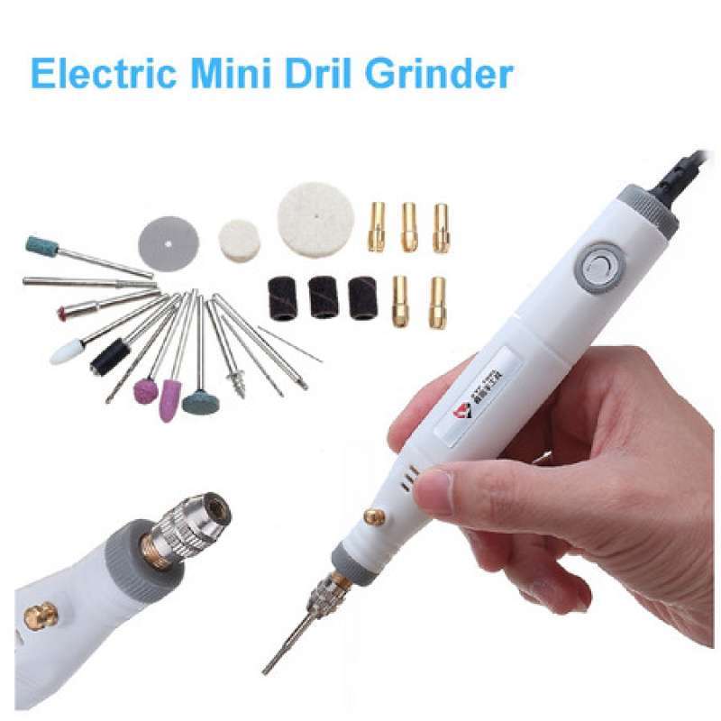 Jual Electrik Mini Drill Grinder 220v Bor Mini Elektrik Cordless Di ...