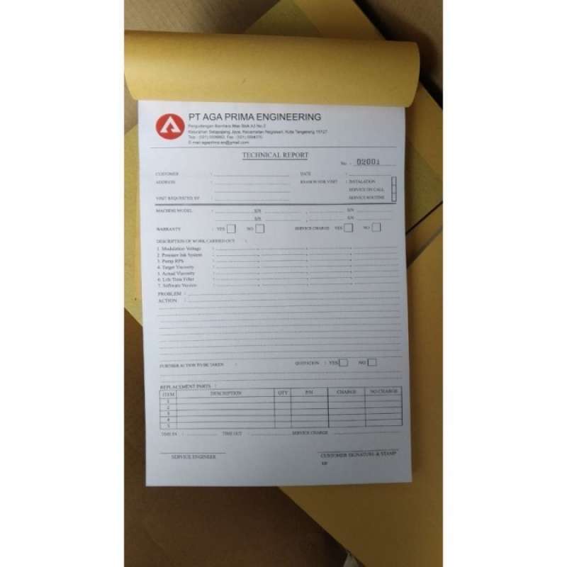 Jual Cetak Nota, Kwitansi & Invoice A4 3ply Cetak 2 Warna Di Seller ...