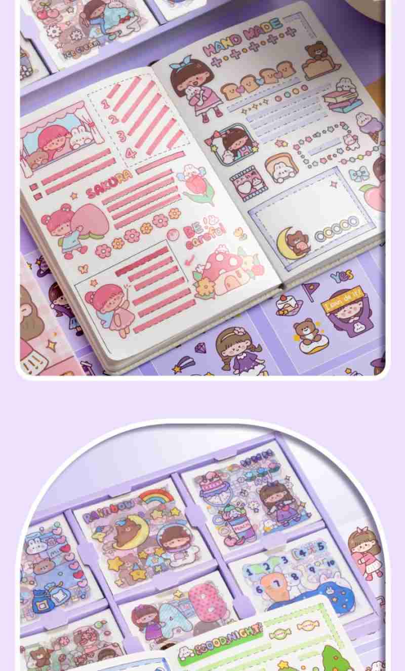 Jual Sticker Momo Isi 200 Lbr Stiker Buku Diary Diy Hp Memo Journal ...