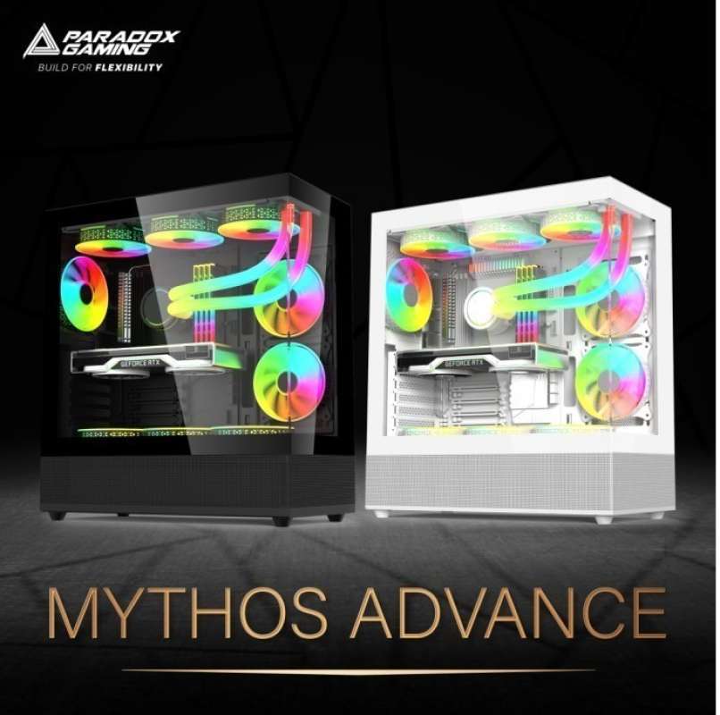 Jual Casing Pc Paradox Gaming Mythos Advance Free 1fan Rgb - Putih Di ...