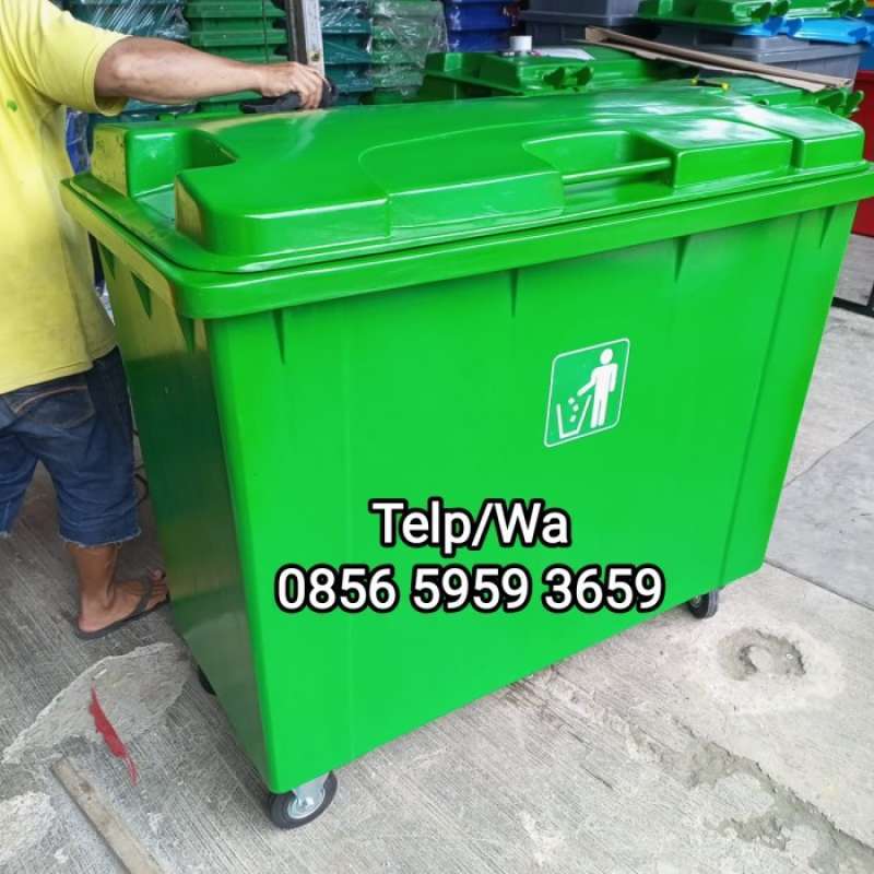 Promo Tempat Sampah Besar/tong Sampah Besar 660l Diskon 33% Di Seller Zafran Storee - Kavling ...