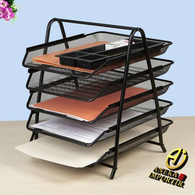 Jual Rak Kertas Dokumen Surat 5 Susun Paper Document Letter Tray Tier ...