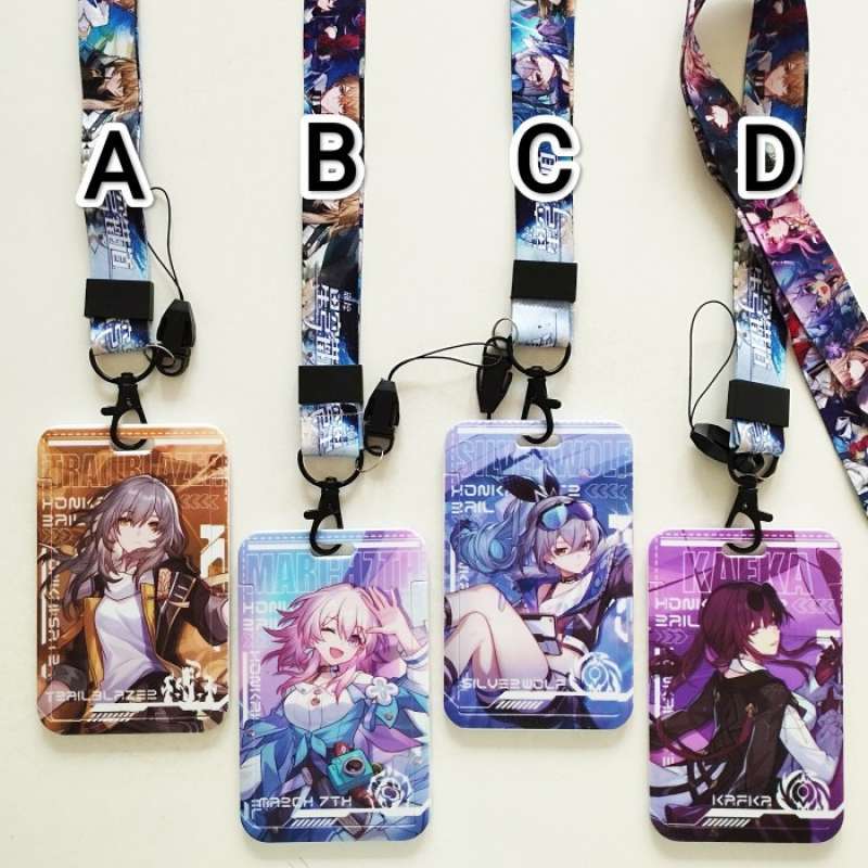Jual Honkai Star Rail Id Card Holder Lanyard 2 Name Tag Gantungan ...