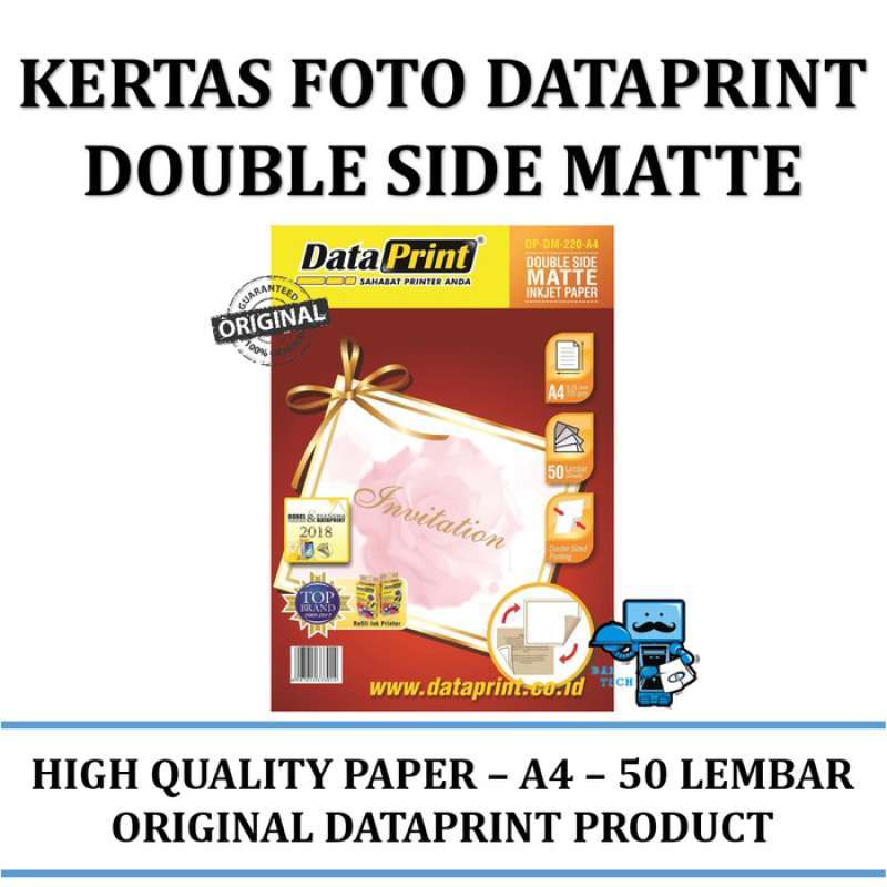 Jual Kertas Foto Data Print Double Side Matte 220gr A4 - 50lembar Di ...