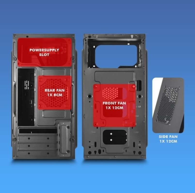 Jual Casing Pc Alcatroz Azzura Compacto 100 M-atx With Psu Voltron ...