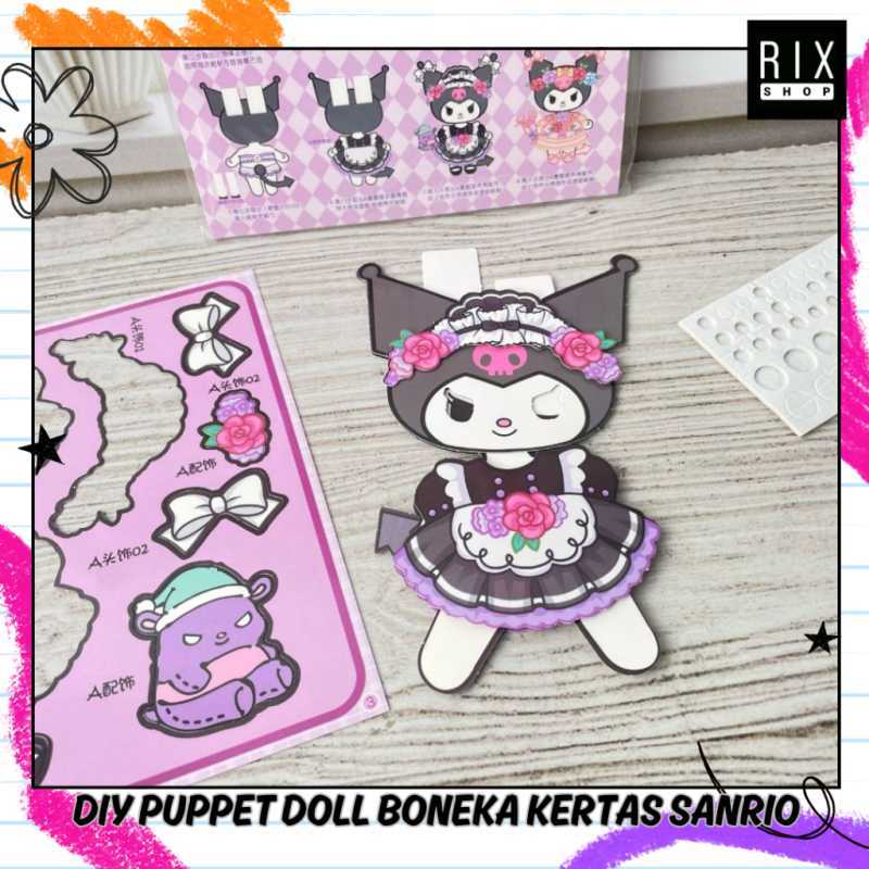 Promo Rix Mainan Diy Paper Doll Sanrio - Puppet Doll Sanrio Boneka ...