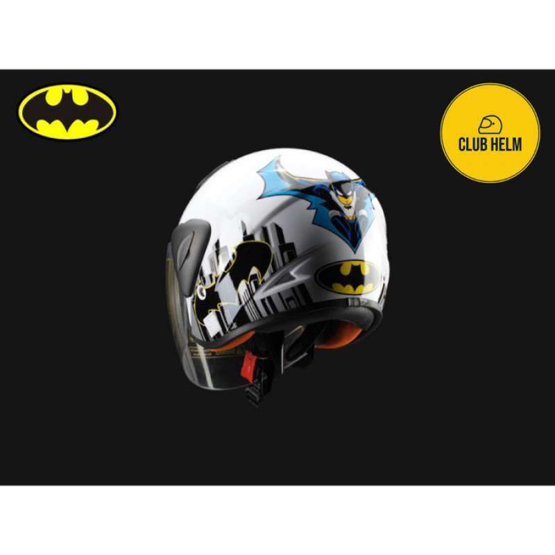 Promo Helm Anak Half Face Karakter Batman - Batman Diskon 23% Di Seller ...