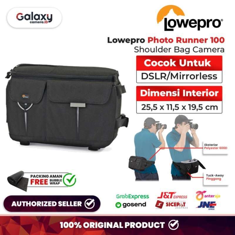 Jual Lowepro Photo Runner 100 Tas Kamera Shoulder Bag Original - Black ...