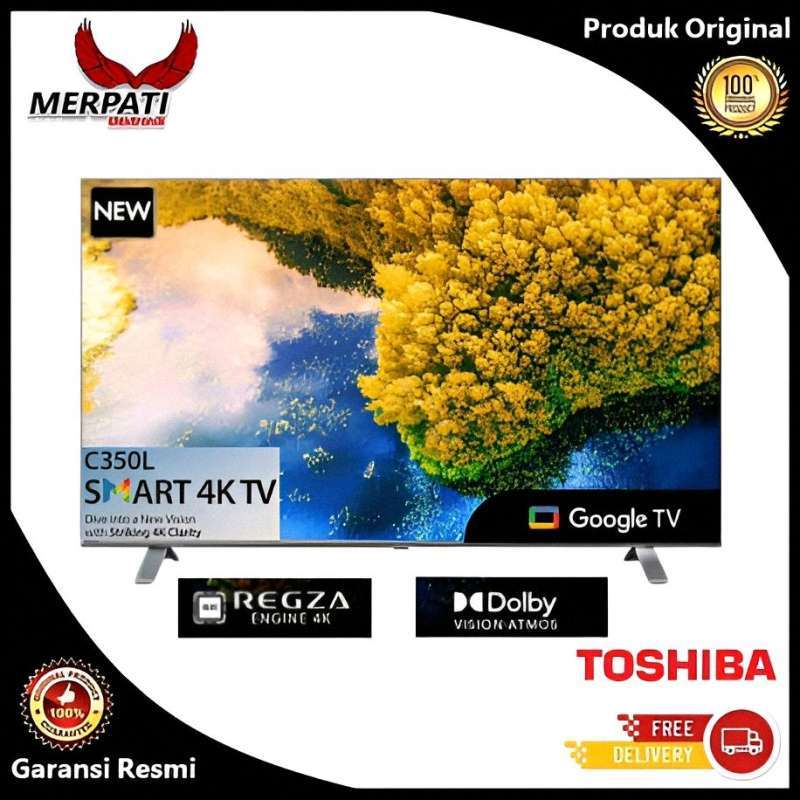 Promo Toshiba 75c350lp Uhd 4k Hdr Smart Google Tv 75 Inch Regza Engine ...