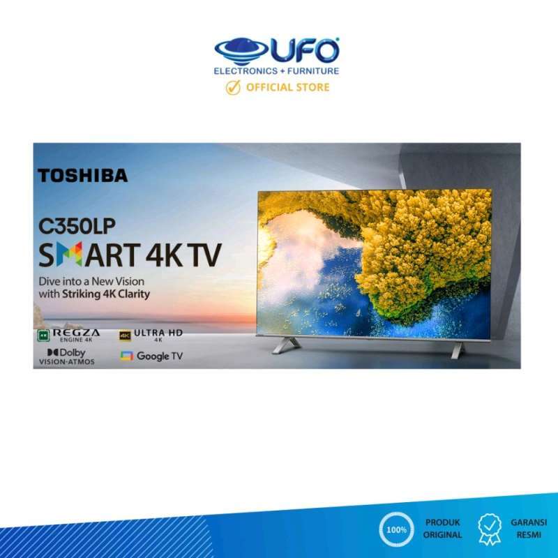 Promo Toshiba 75c350lp Uhd 4k Hdr Smart Google Tv 75 Inch Regza Engine ...
