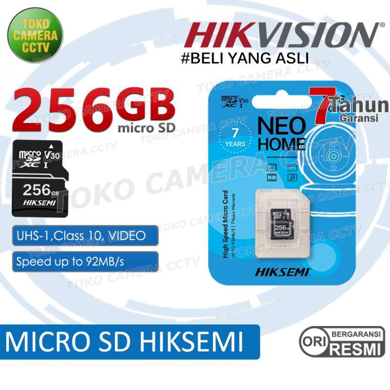 Jual Hikvision Micro Sd 256gb Kartu Memori 256 Gb Memory Card Class 10 ...