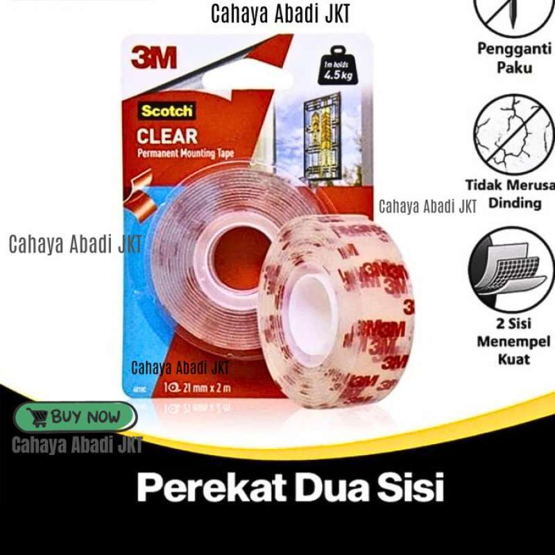 Jual 3m Scotch Double Tape Vhb Mounting Transparan 21mmx2mtr 4010c Di Seller Tombstone ...
