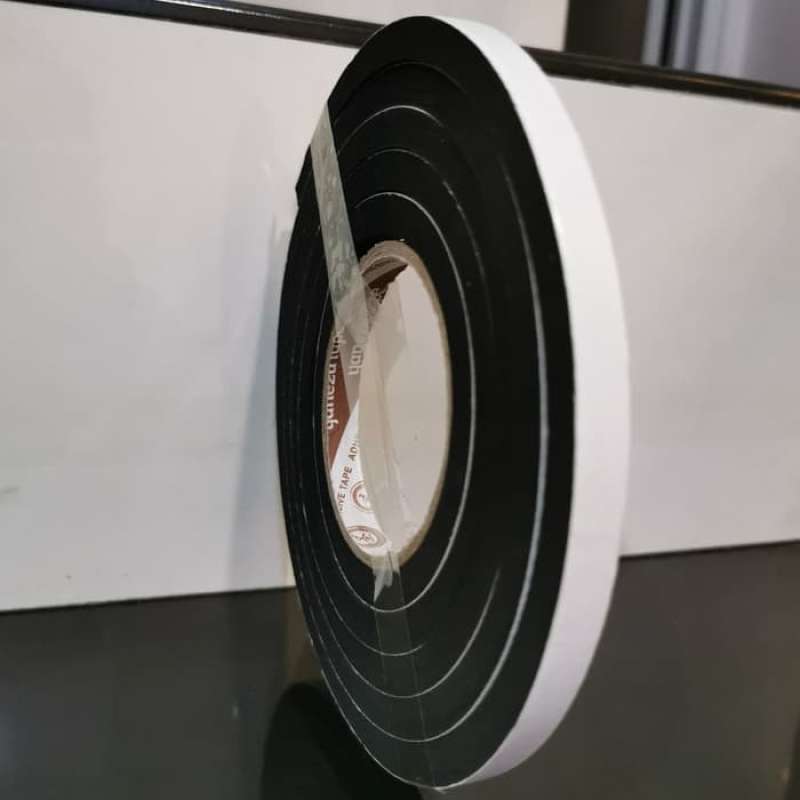Jual Double Tape Foam Hitam Dengan Tebal 1 Cm ( 10mm ) , Panjang 2 ...