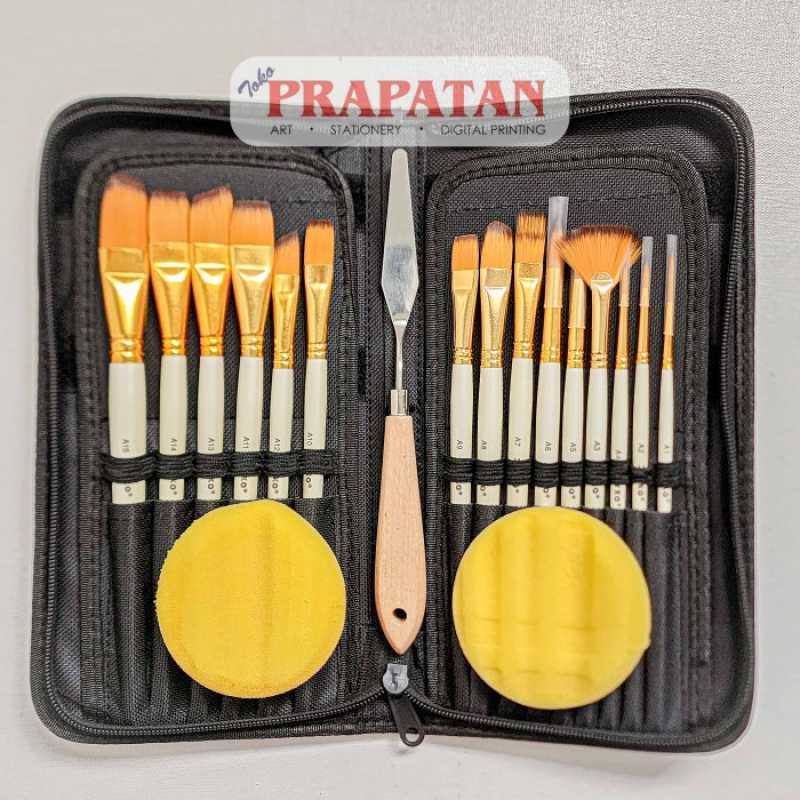 Jual Joyko Art Brush Set Brs-12 / Kuas Lukis Joyko / Set Alat Lukis Di ...
