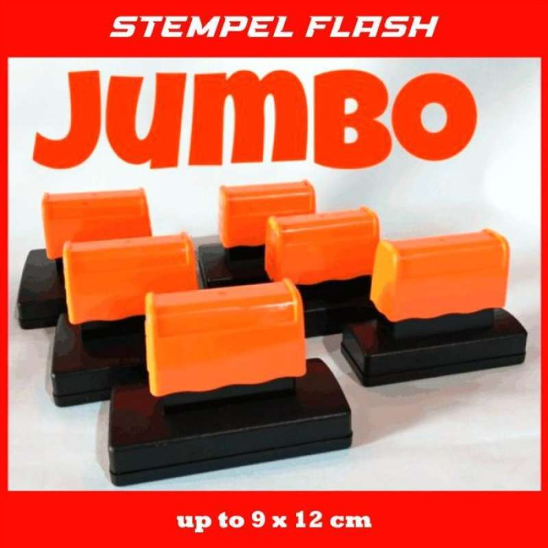 Jual Stempel Flash Custom Ukuran Jumbo Stampel Besar Ukuran 9 X 12 Cm ...