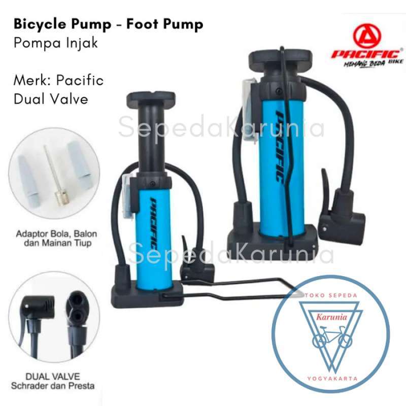 Jual Pompa Sepeda Pacific Model Injak / Bicycle Foot Pump Di Seller ...