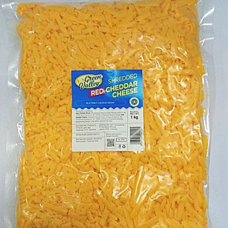 Promo Red Cheddar Cheese Shredded (parut) 1kg Diskon 23% Di Seller ...