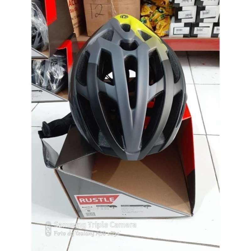 Jual Helmet Helm Sepeda Roadbike Polygon Rustle Original - Glossy Red L ...