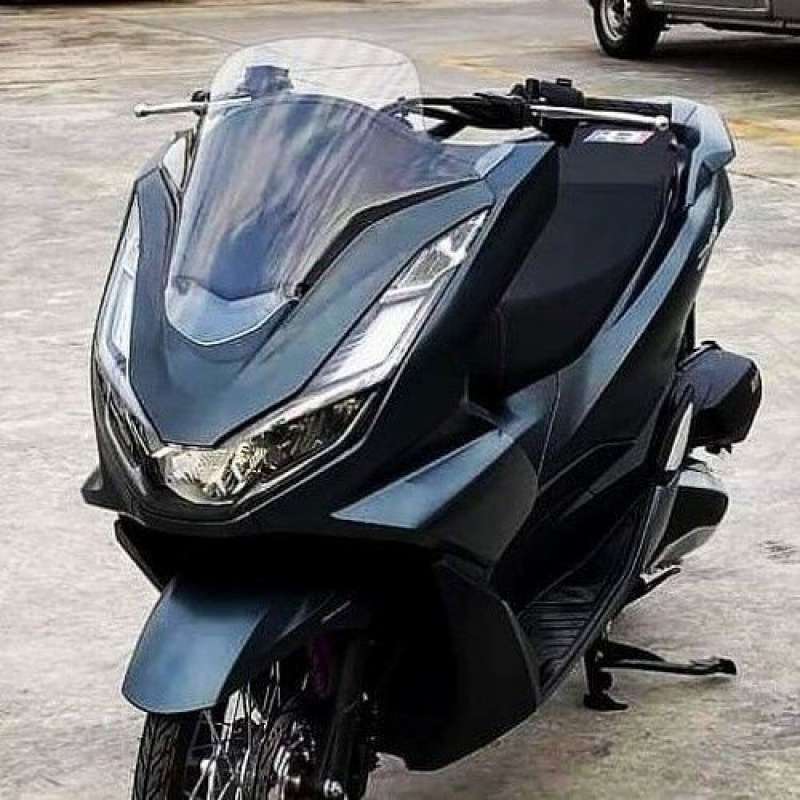 Jual Visor Windshield Pcx 160 Model Standar Bening Smoke Dan Black ...