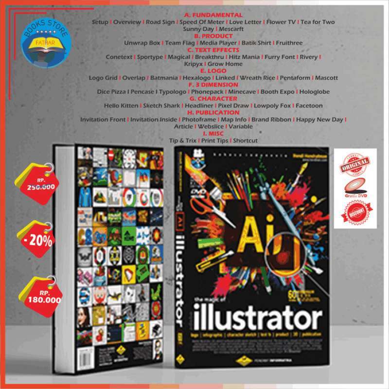 Promo Buku The Magic Of Adobe Illustrator Gratis Dvd 60 Tutorial Diskon ...