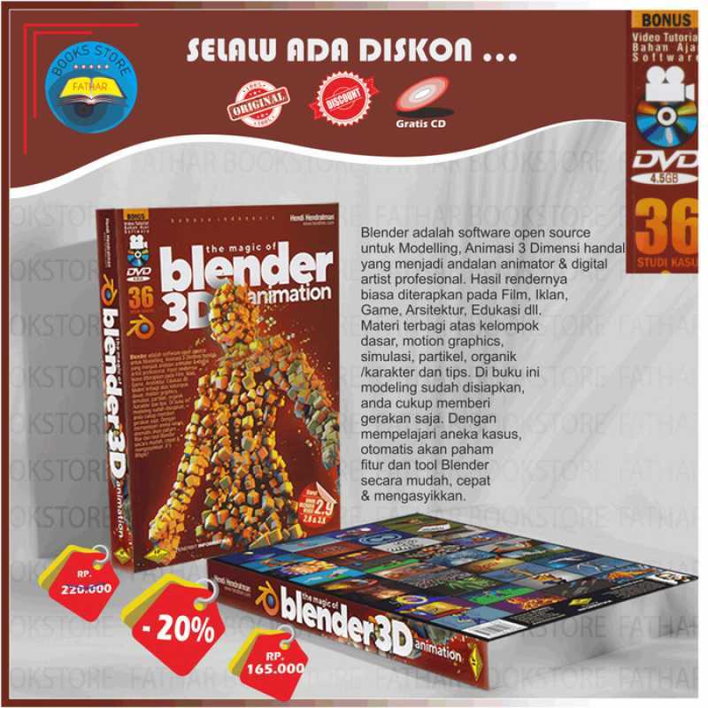 Promo Buku The Magic Of Blender 3d Animation 36 Studi Kasus Hendi Hendratman Diskon 23% Di ...