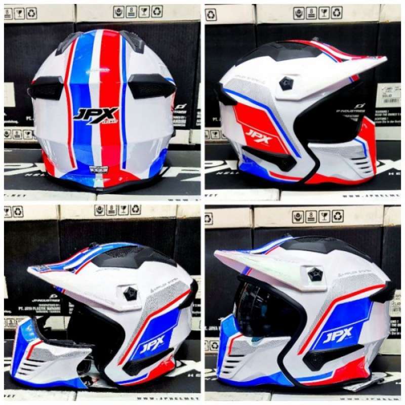 Jual Helm Jpx Mx-726r Vts/rans Special Edition - Red Perari Glos L Di ...