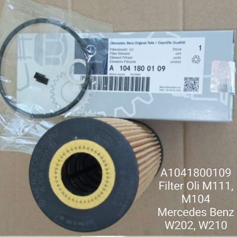 Promo Sale A1041800109 Filter Oli M111, M104 Mercedes Benz W202, W210 ...